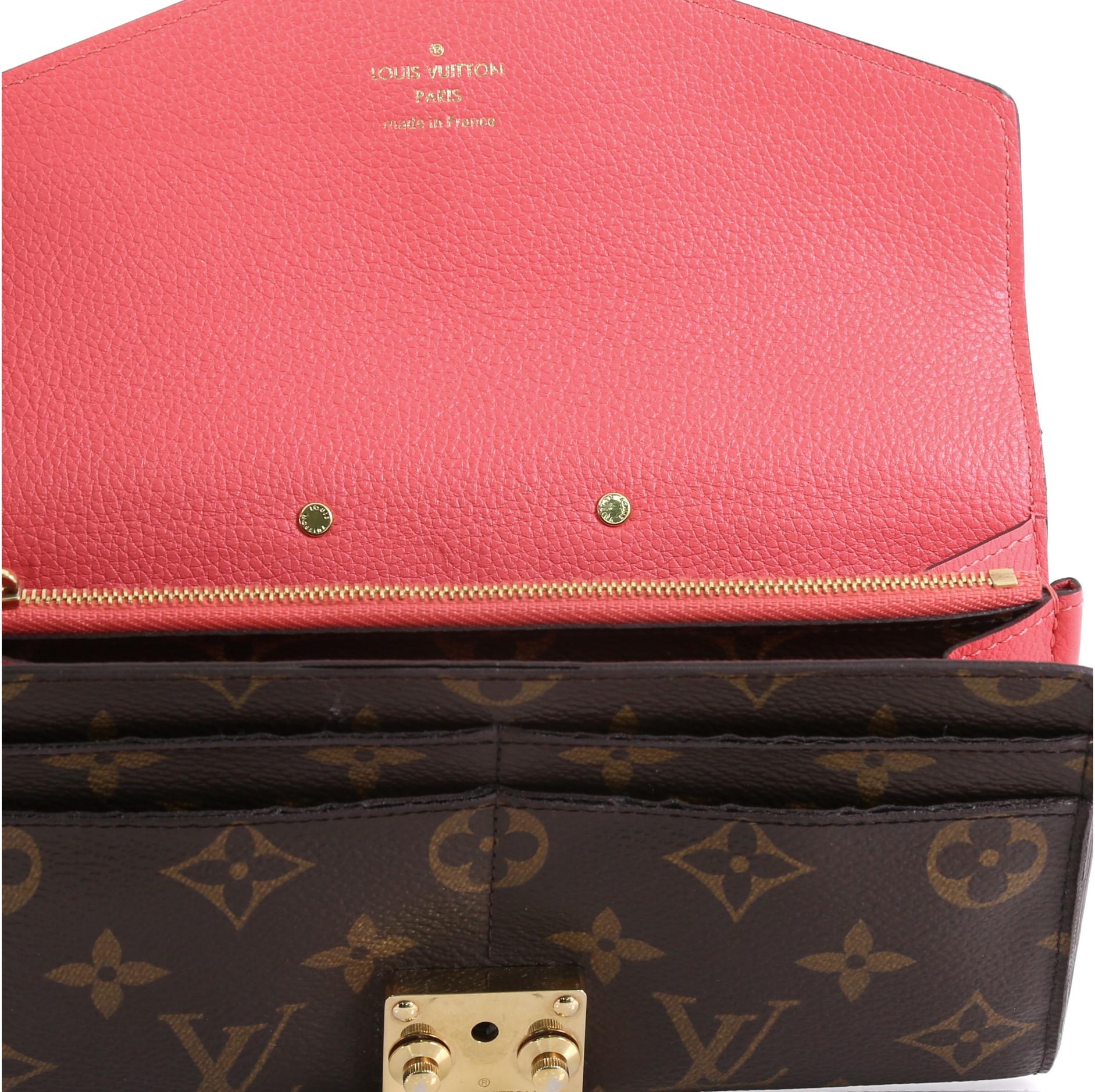 Louis Vuitton Pallas Wallet Monogram Canvas and Calf Leather at 1stDibs