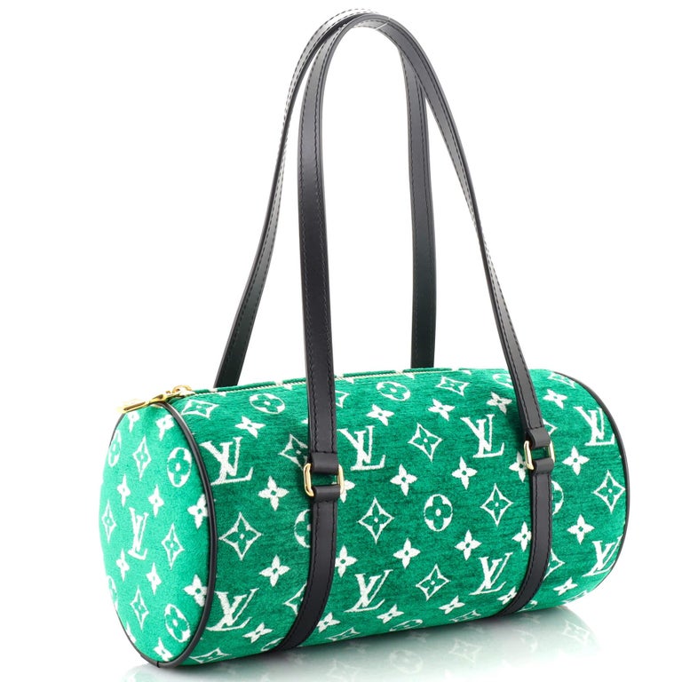 Louis Vuitton Papillon Handbag LV Match Monogram Jacquard Velvet at 1stDibs