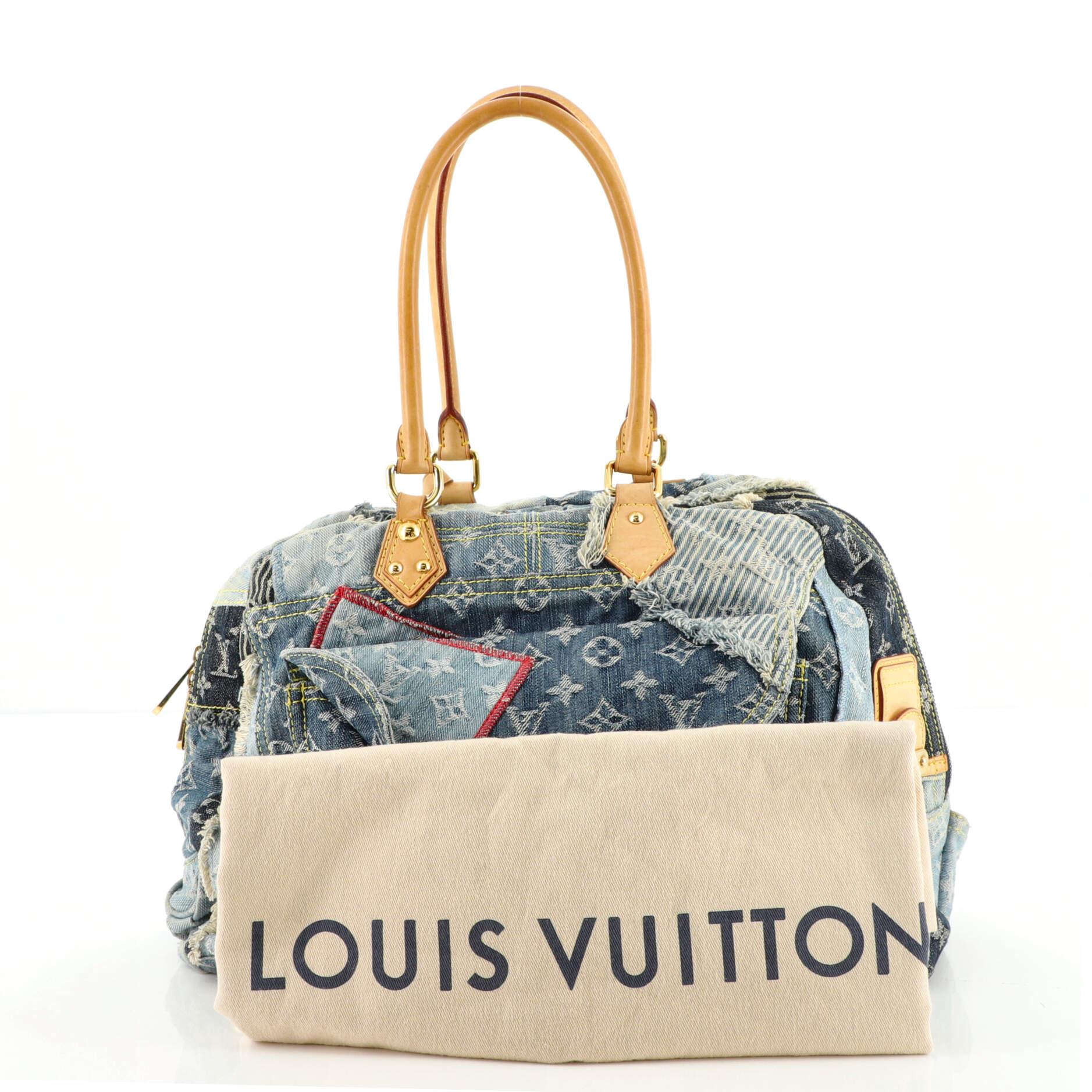 Louis Vuitton Patchwork Bowly Handbag Denim at 1stDibs | patchwork ...