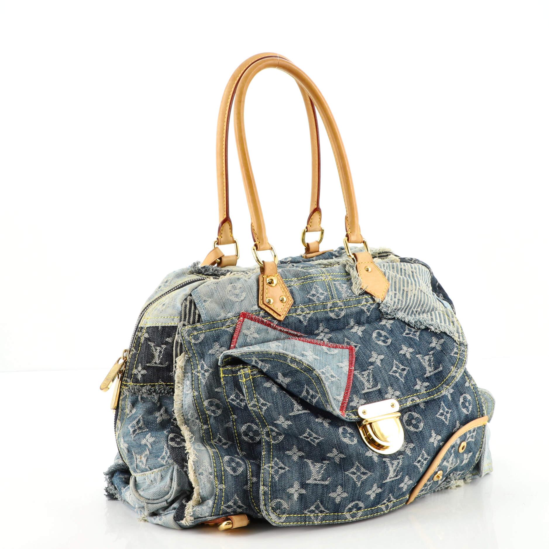 Louis Vuitton Patchwork Bowly Handbag Denim at 1stDibs | patchwork ...