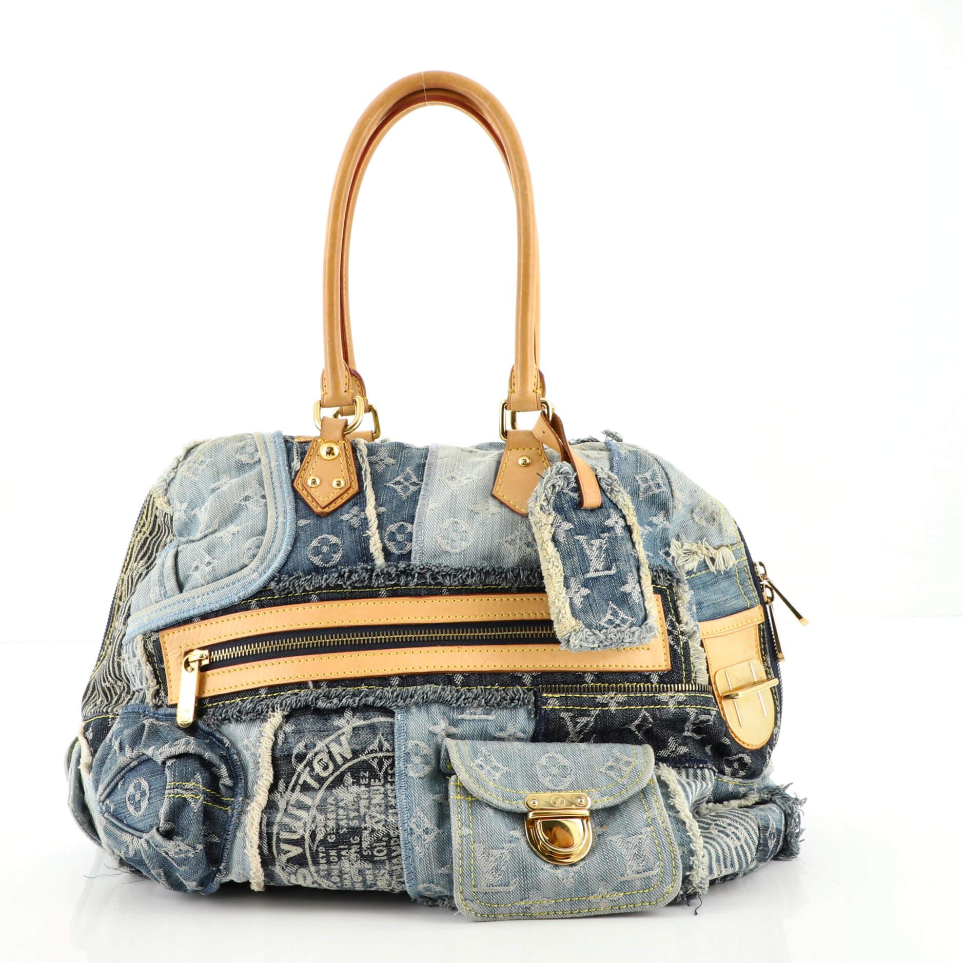 Louis Vuitton Patchwork Bowly Handbag Denim at 1stDibs | patchwork ...
