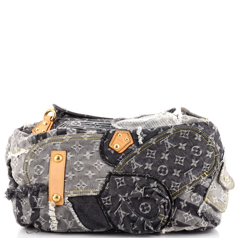 Louis Vuitton Patchwork Bowly Handbag Denim at 1stDibs