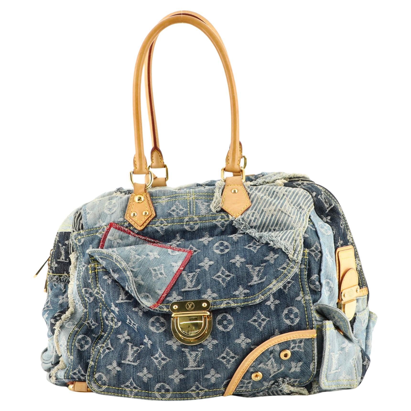 Louis Vuitton Patchwork Bowly Handbag Denim at 1stDibs | patchwork ...