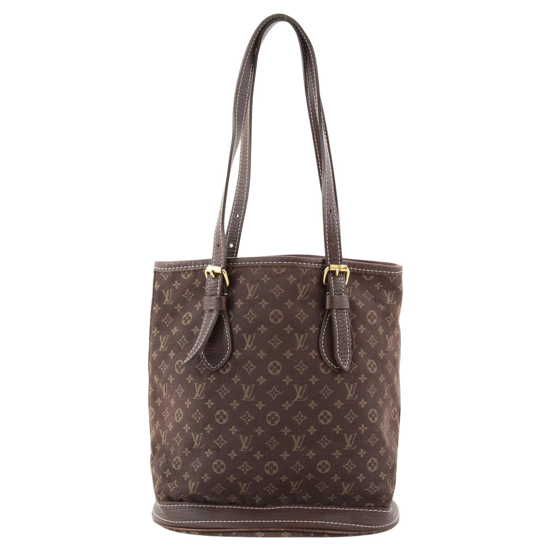 Louis Vuitton Petit Bucket Bag Mini Lin at 1stDibs