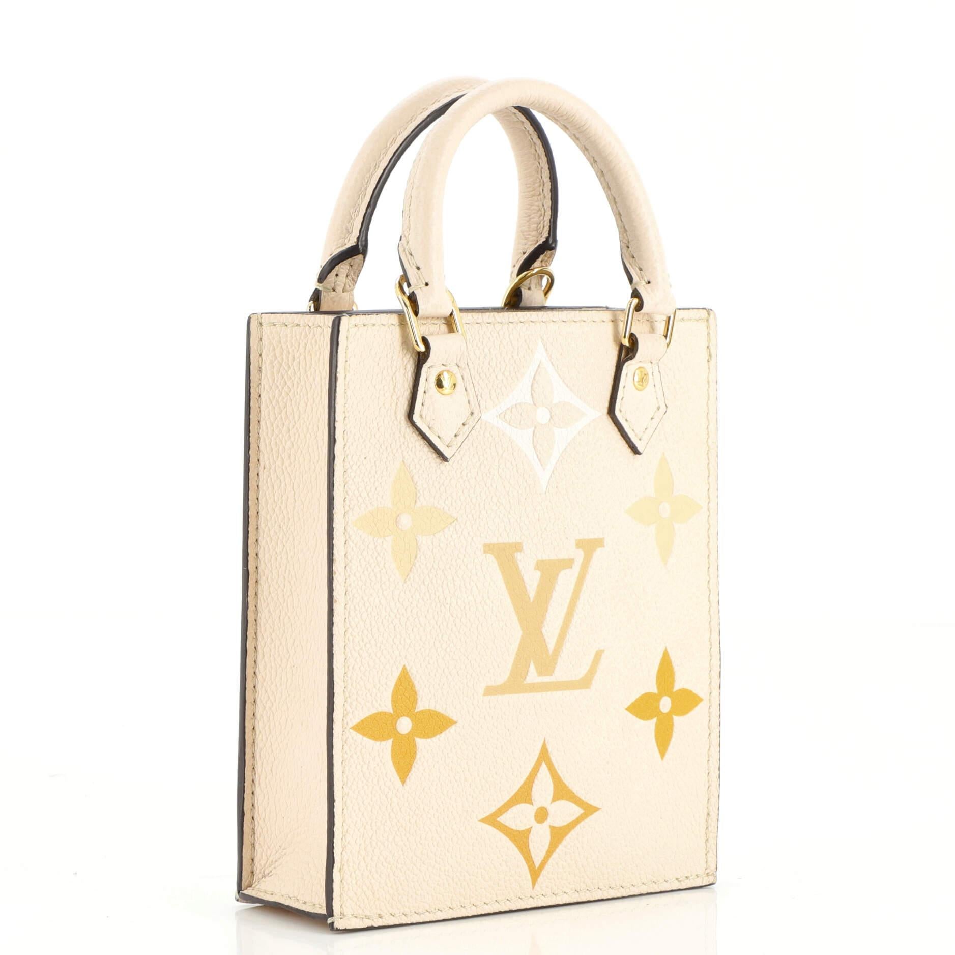 Louis Vuitton Petit Sac Plat Bag By The Pool Monogram Empreinte Giant ...
