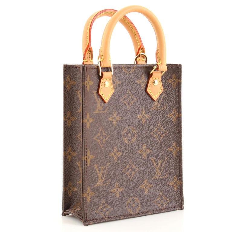 Louis Vuitton Petit Sac Plat Bag Monogram Canvas For Sale at 1stDibs