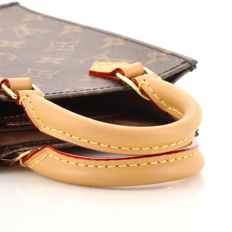 Louis Vuitton Petit Sac Plat Bag Monogram Canvas For Sale at 1stDibs