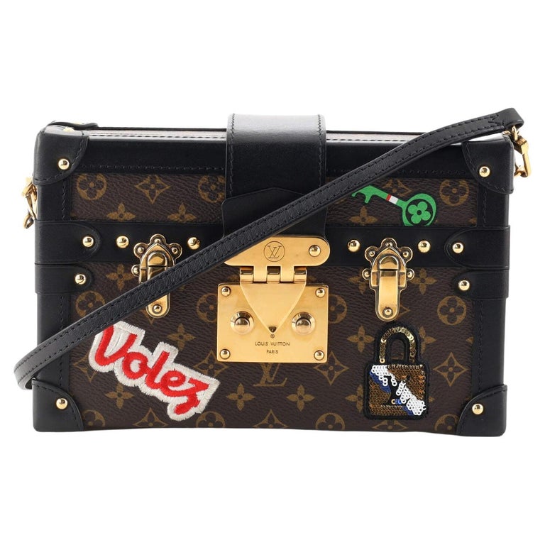 Louis Vuitton Petite Malle Handbag Limited Edition Patches Monogram ...