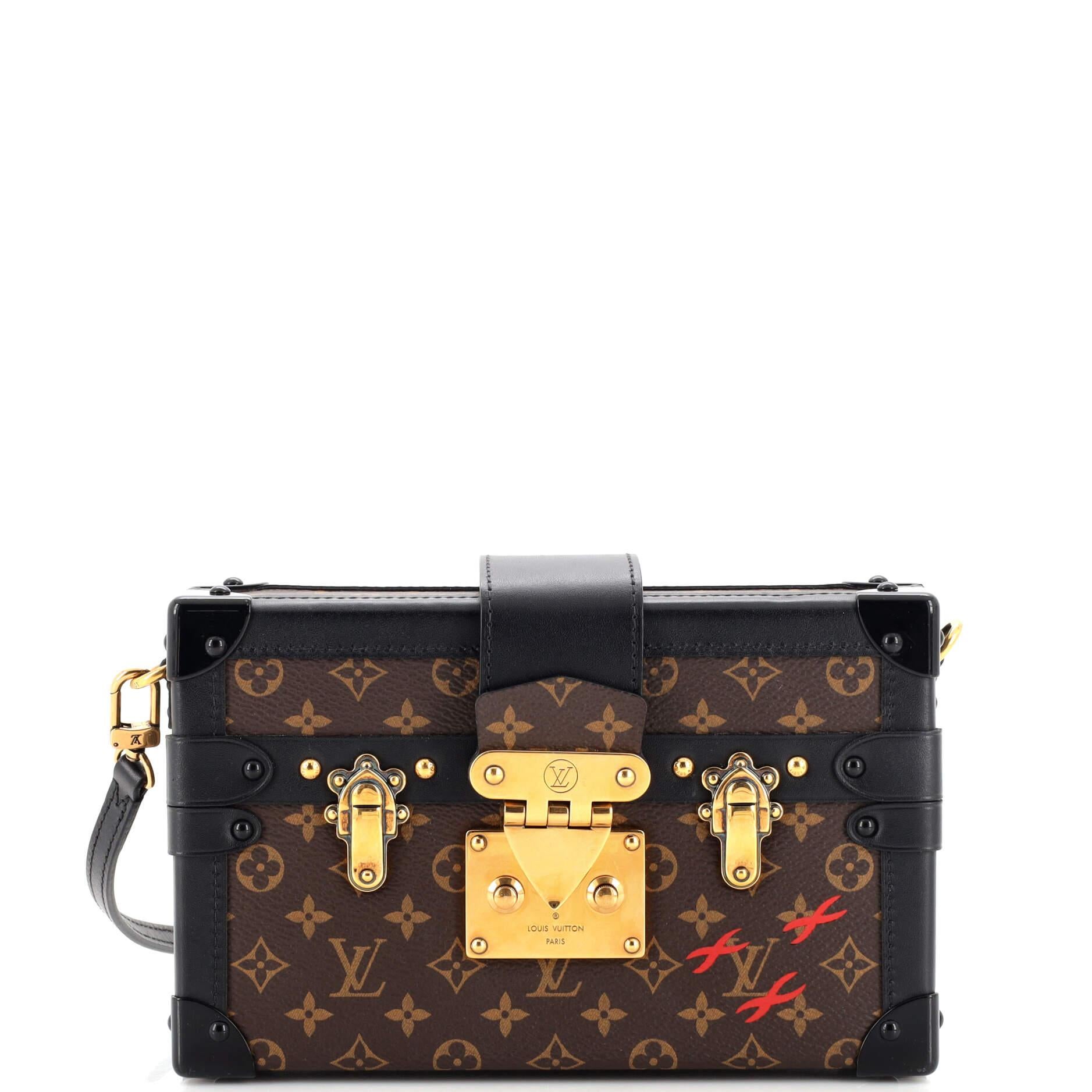 Louis Vuitton Petite Malle Handbag Monogram Canvas For Sale at 1stDibs