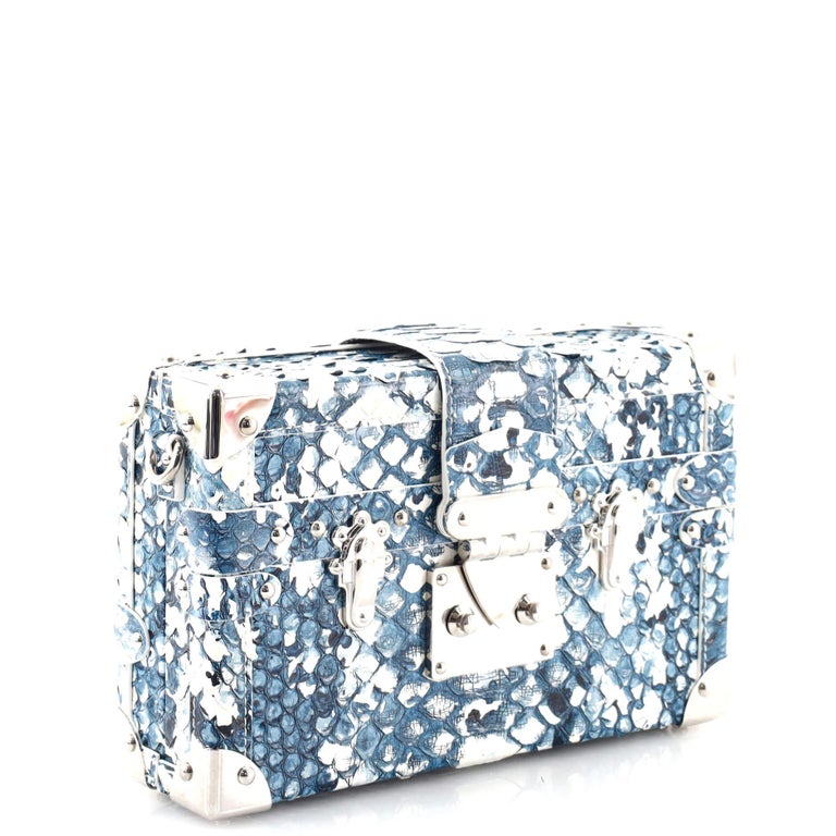 Louis Vuitton Petite Malle Handbag Python For Sale at 1stDibs