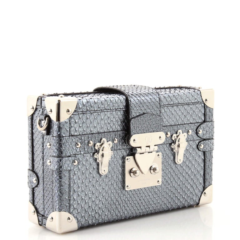 Louis Vuitton Petite Malle Handbag Python For Sale at 1stDibs