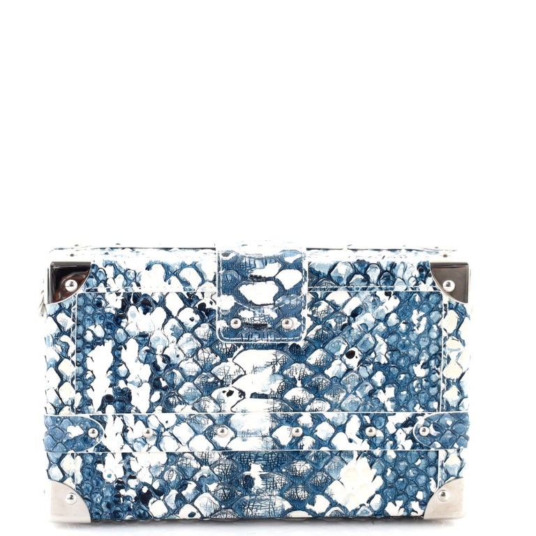 Louis Vuitton Petite Malle Handbag Python For Sale at 1stDibs