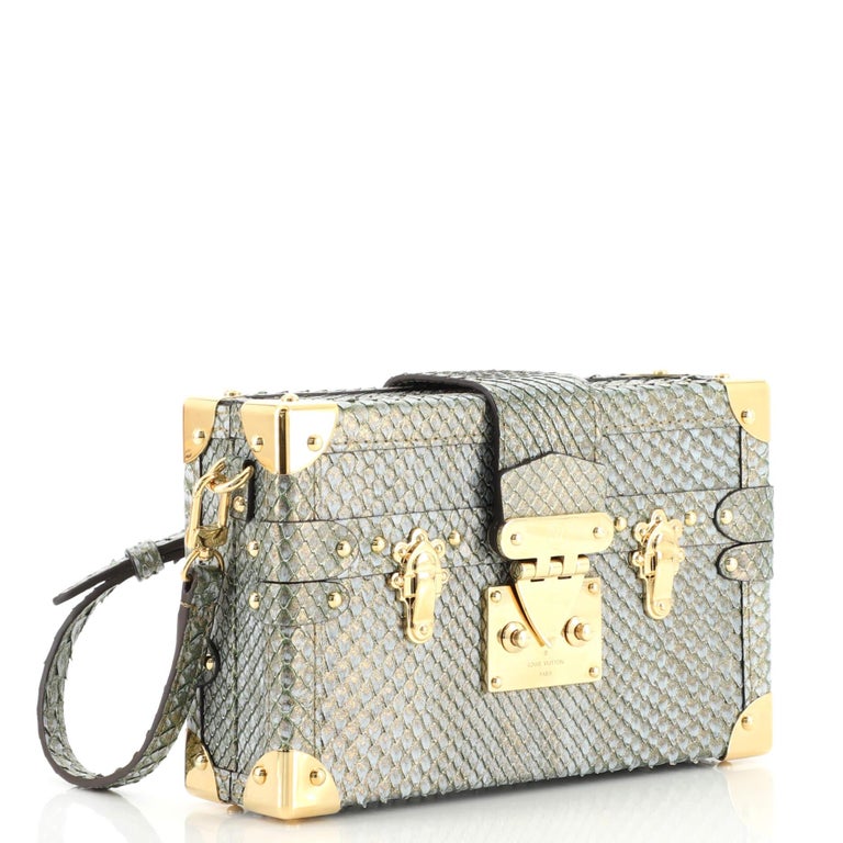 Louis Vuitton Petite Malle Handbag Python For Sale at 1stDibs