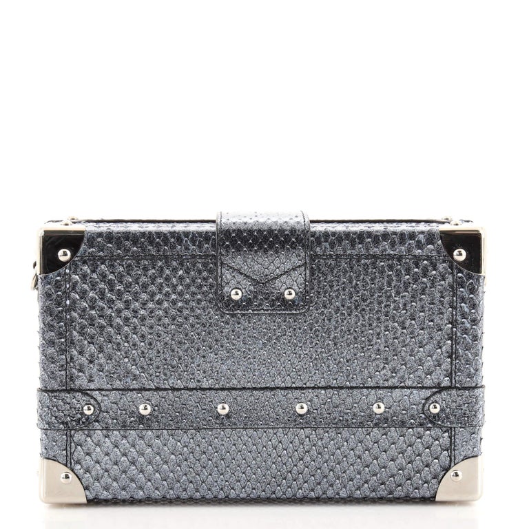 Louis Vuitton Petite Malle Handbag Python For Sale at 1stDibs