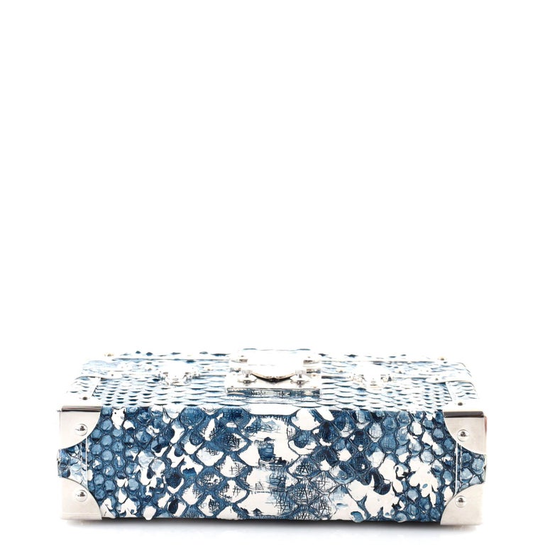 Louis Vuitton Petite Malle Handbag Python For Sale at 1stDibs