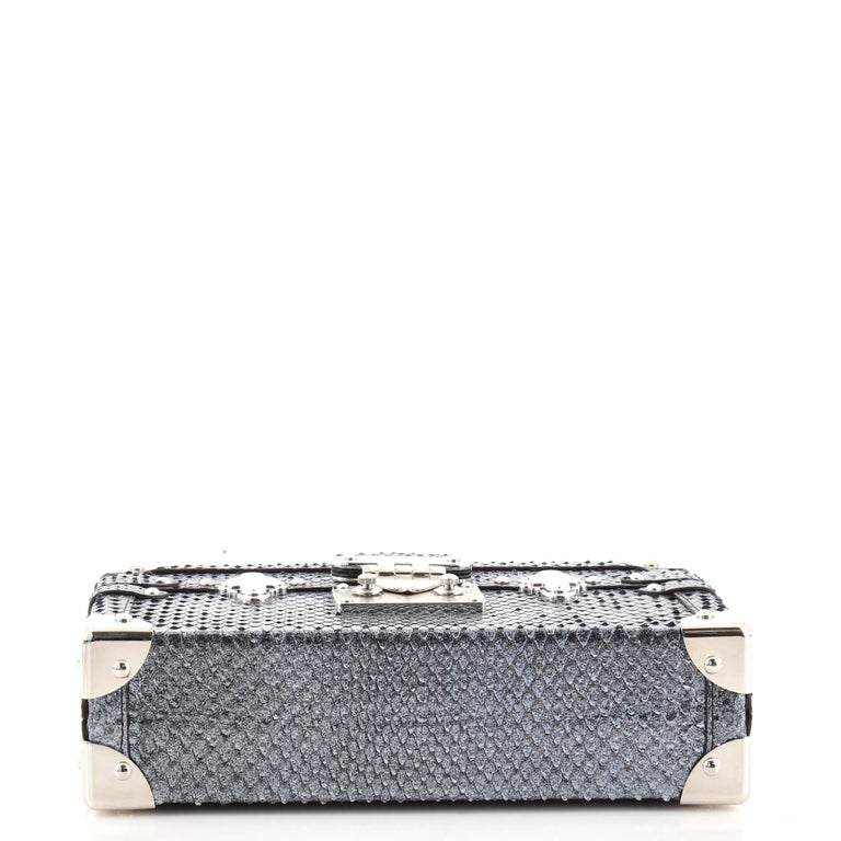 Louis Vuitton Petite Malle Handbag Python For Sale at 1stDibs