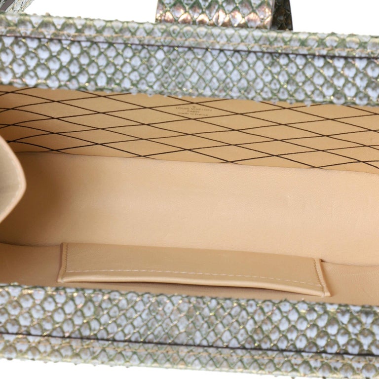 Louis Vuitton Petite Malle Handbag Python For Sale at 1stDibs