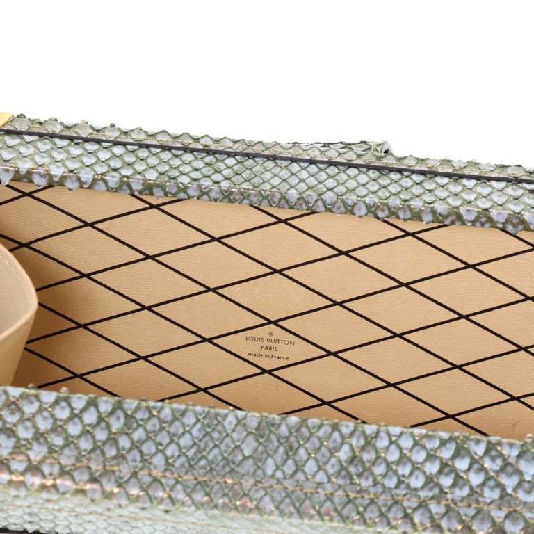 Louis Vuitton Petite Malle Handbag Python For Sale at 1stDibs