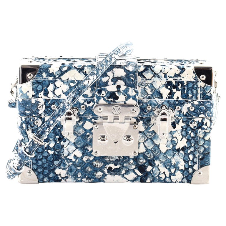 Louis Vuitton Petite Malle Handbag Python For Sale at 1stDibs