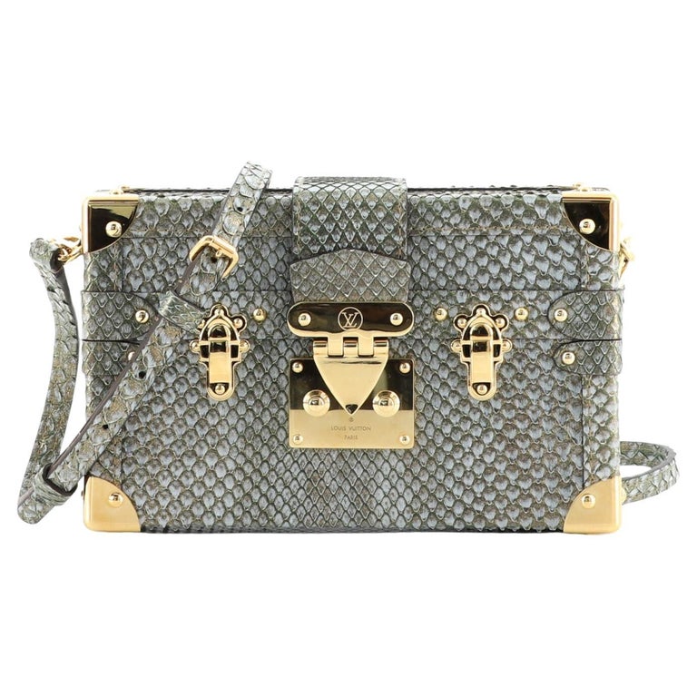 Louis Vuitton Petite Malle Handbag Python For Sale at 1stDibs