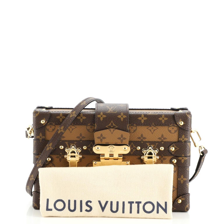 Louis Vuitton Petite Malle Handbag Reverse Monogram Canvas For Sale at ...
