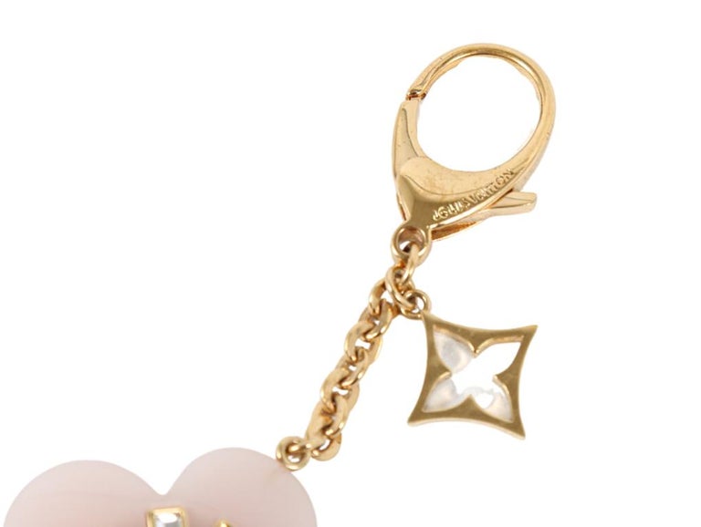 LOUIS VUITTON PINK CLOVER Bag Charm Key Ring For Sale at 1stDibs