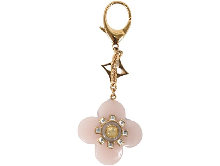 LOUIS VUITTON PINK CLOVER Bag Charm Key Ring For Sale at 1stDibs
