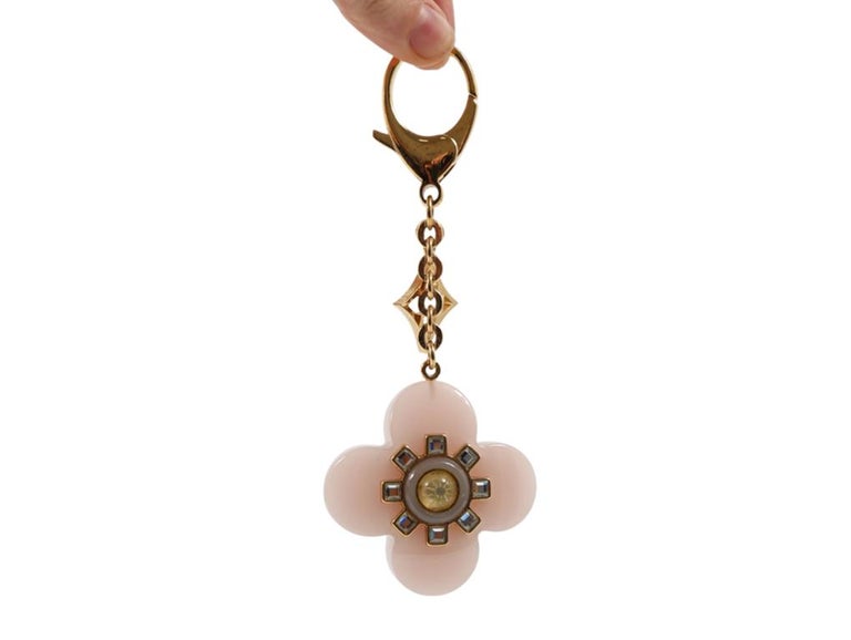 LOUIS VUITTON PINK CLOVER Bag Charm Key Ring For Sale at 1stDibs