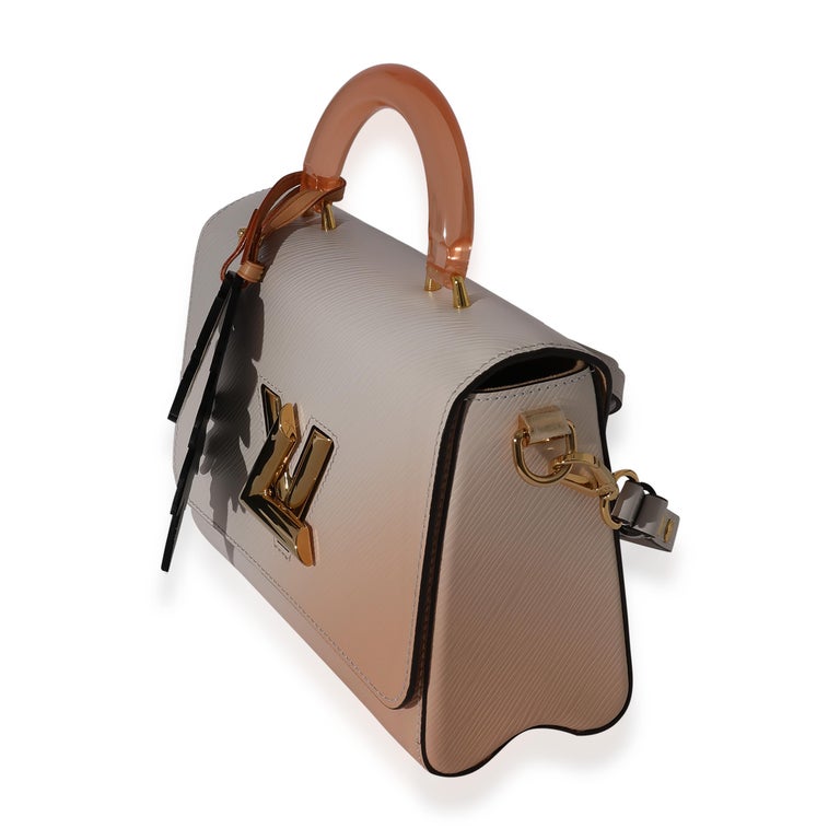 Louis Vuitton Pink Gradient Epi Twist MM Top Handle Bag For Sale at 1stDibs