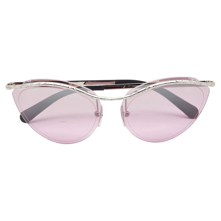 Louis Vuitton Pink/Silver Z1040W Rimless Thelma and Louise Cat Eye ...