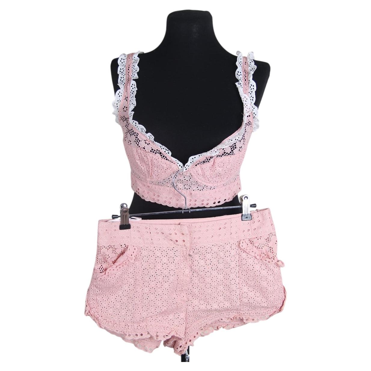 CHANEL Iconic SUPERMARKET Candy-Pink Distressed Lounge Suit 34 FR For ...