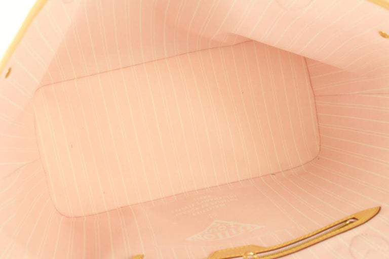 Louis Vuitton Pink Yellow Monogram By the Pool Neverfull MM with Pouch ...