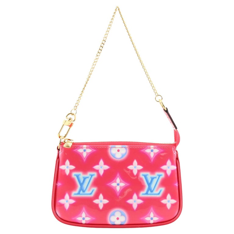 Louis Vuitton Pochette Accessoires Valentine Neon Monogram Vernis Mini ...