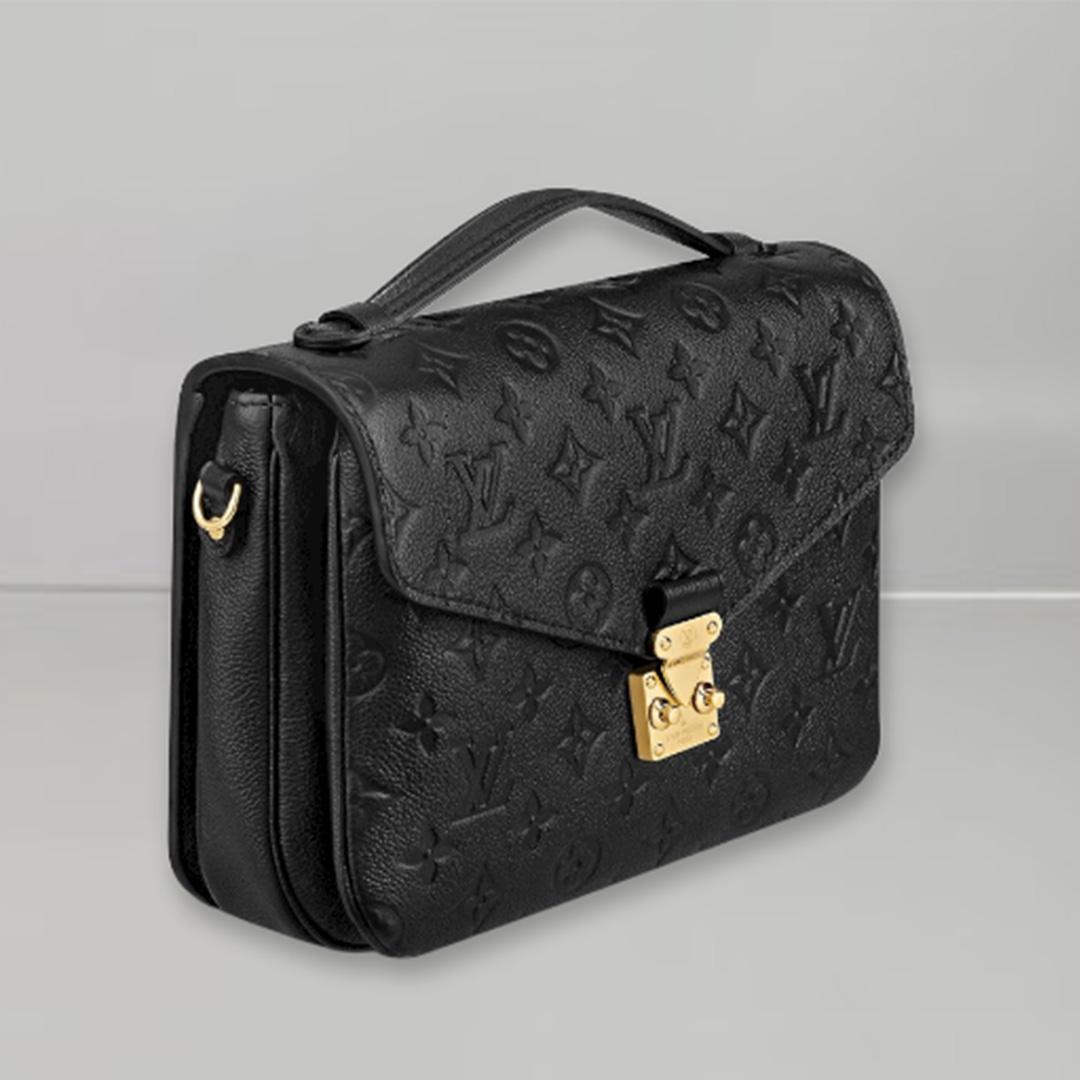 Louis Vuitton Pochette Métis Colours Black Monogram Empreinte Leather ...