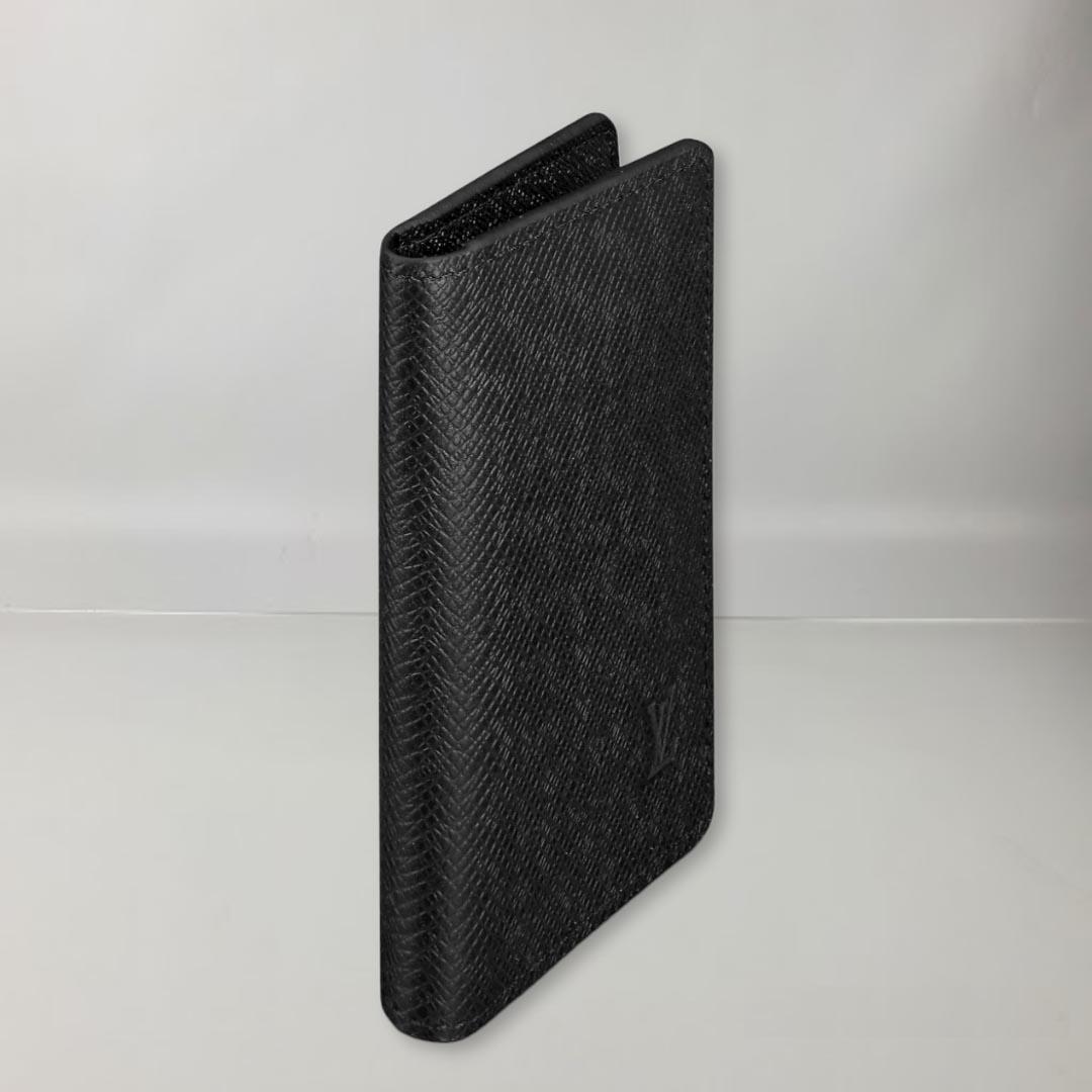 Louis Vuitton Pocket Organizer Black Taiga Leather For Sale at 1stDibs ...