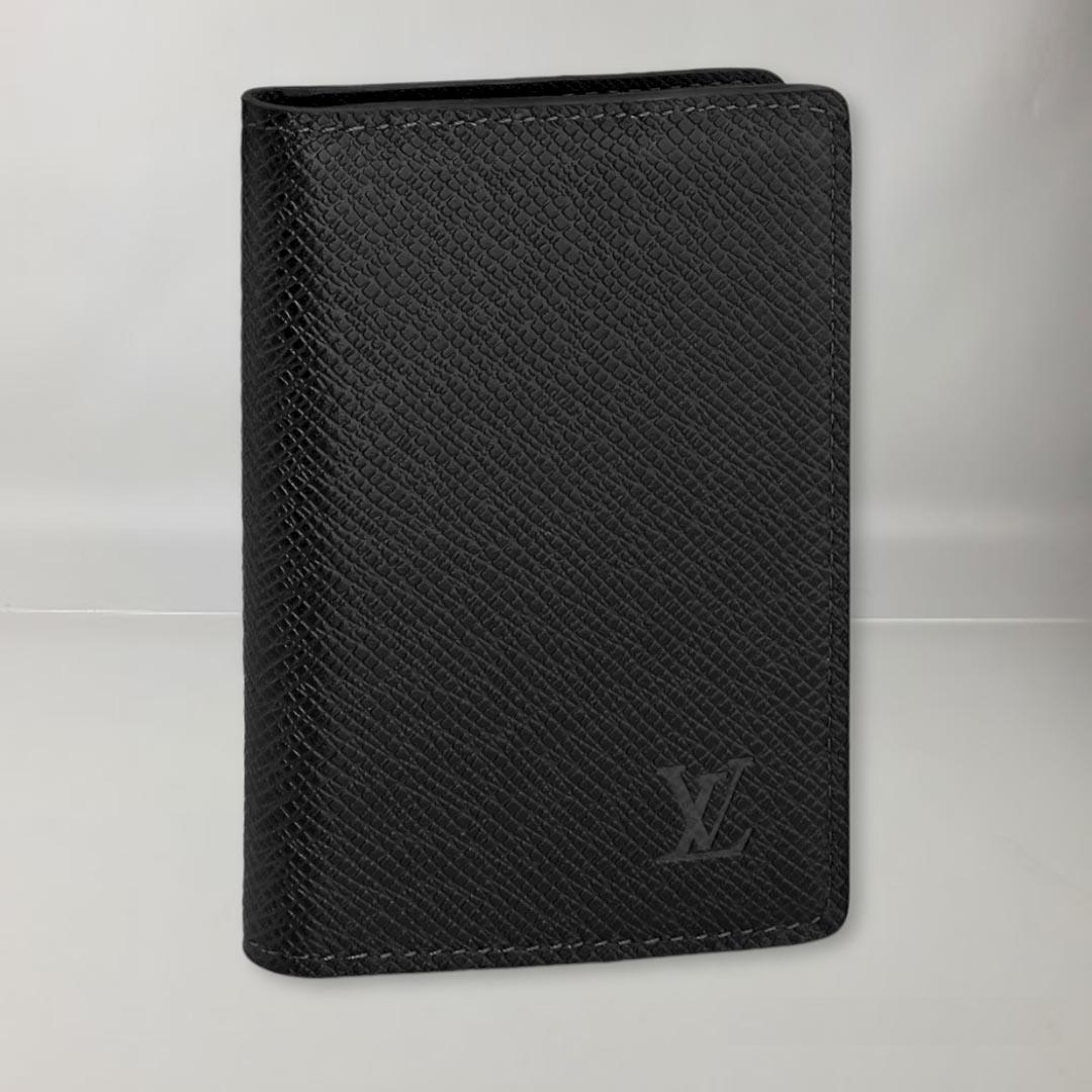 Louis Vuitton Pocket Organizer Black Taiga Leather For Sale at 1stDibs ...