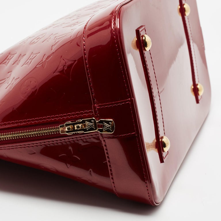 Louis Vuitton Pomme D’amour Monogram Vernis Alma GM Bag at 1stDibs