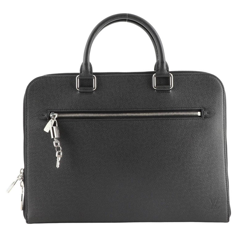 Louis Vuitton Porte-Documents Slim Laptop Bag Taiga Leather PM For Sale ...