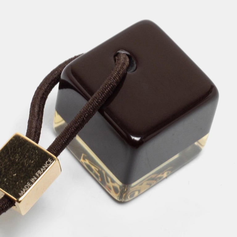 Louis Vuitton Praline Brown Resin Inclusion Hair Cubes Set of 2 For ...