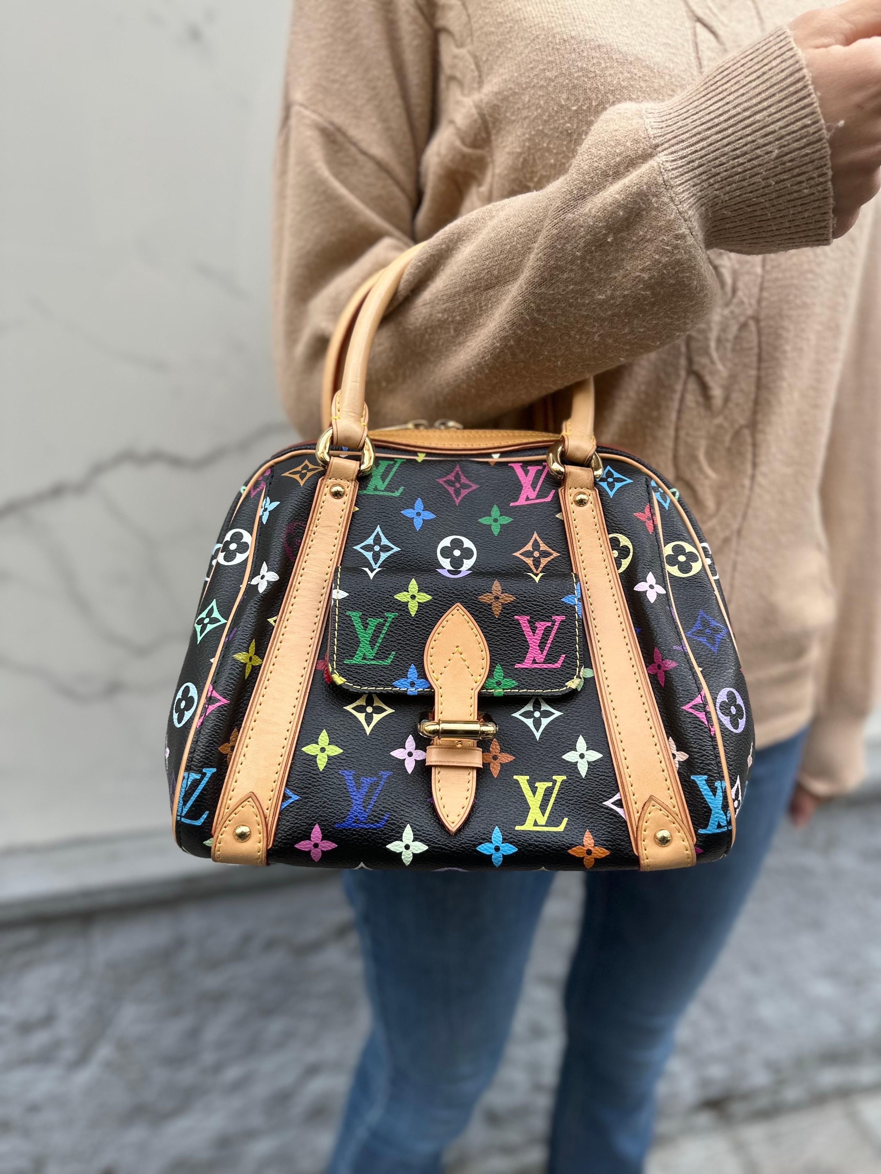 Louis Vuitton Priscilla GM Takashi Murakami Multicolo Leather Top ...