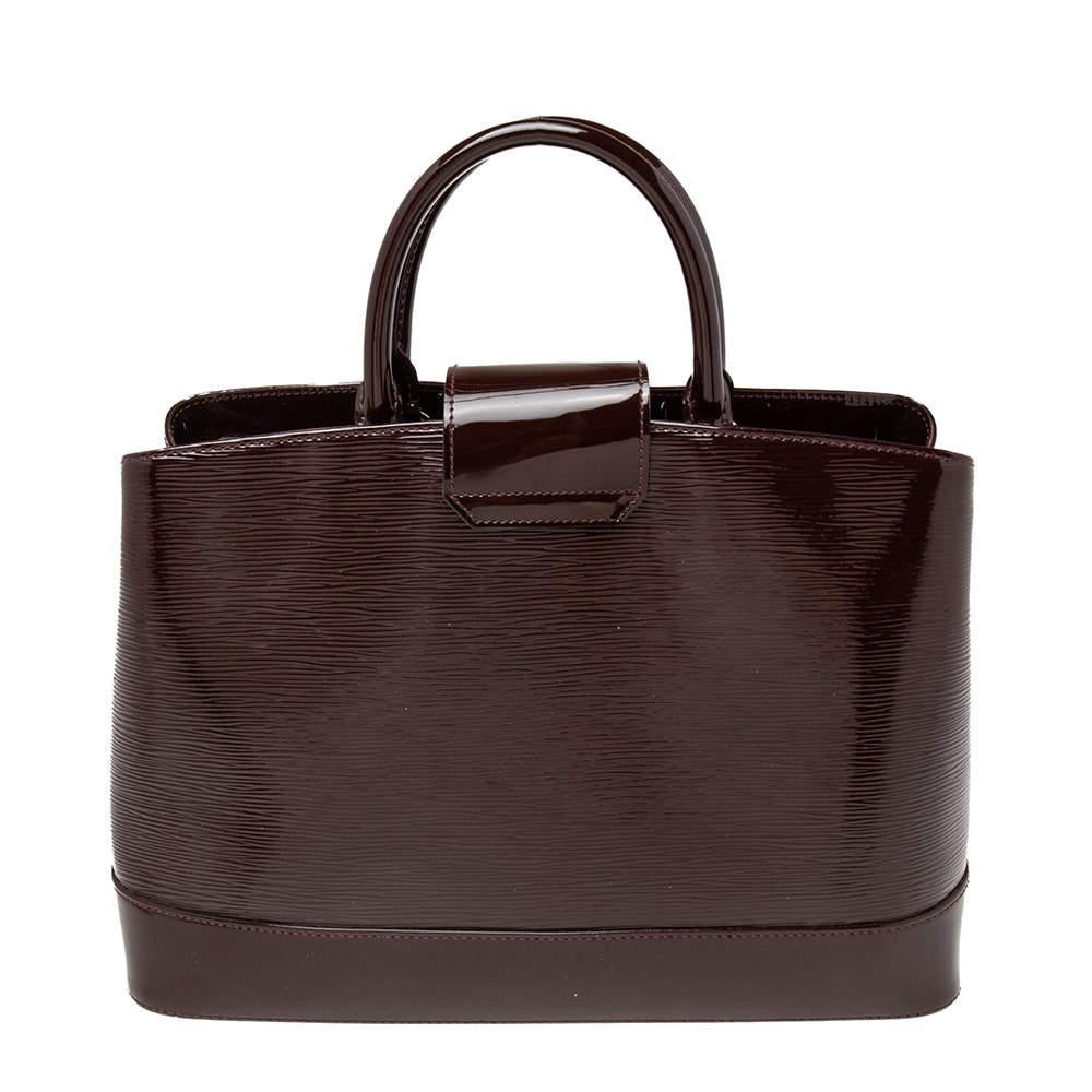 Louis Vuitton Prune Electric Epi Leather Mirabeau GM Bag at 1stDibs