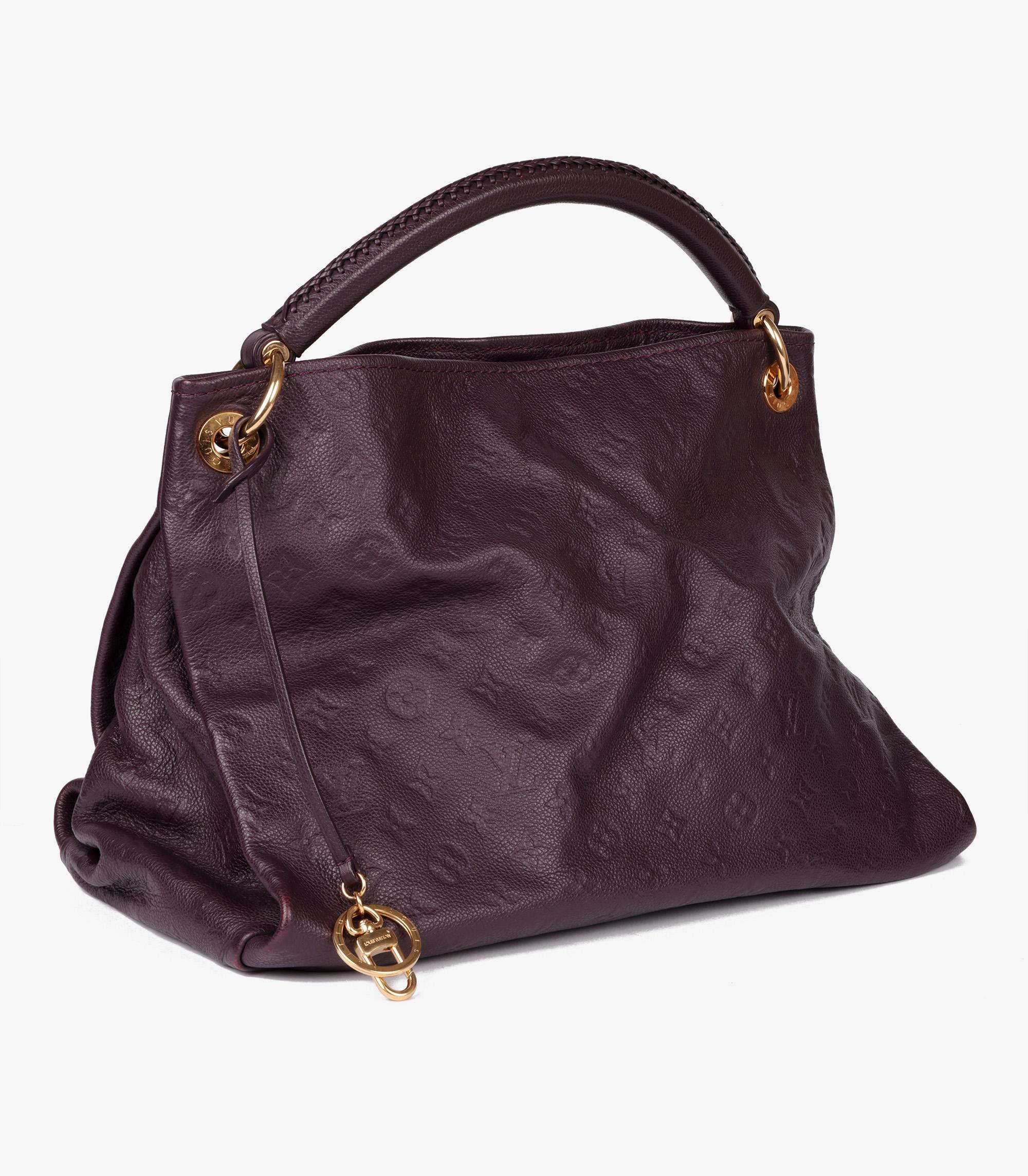 Louis Vuitton Purple Monogram Empreinte Leather Artsy MM For Sale at ...