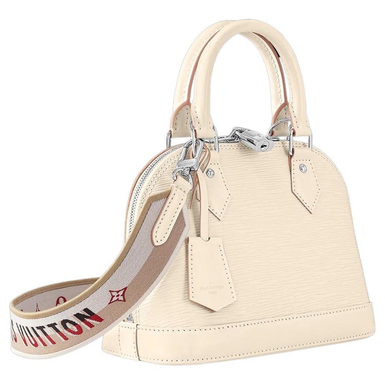 Louis Vuitton Quartz White Alma BB Bag For Sale at 1stDibs
