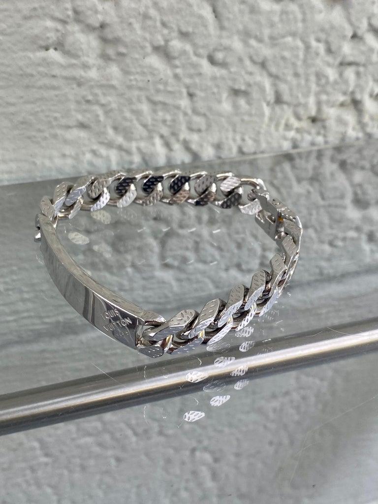 Louis Vuitton Rare Chain Link Damier Bracelet and Ring Set For Sale at ...
