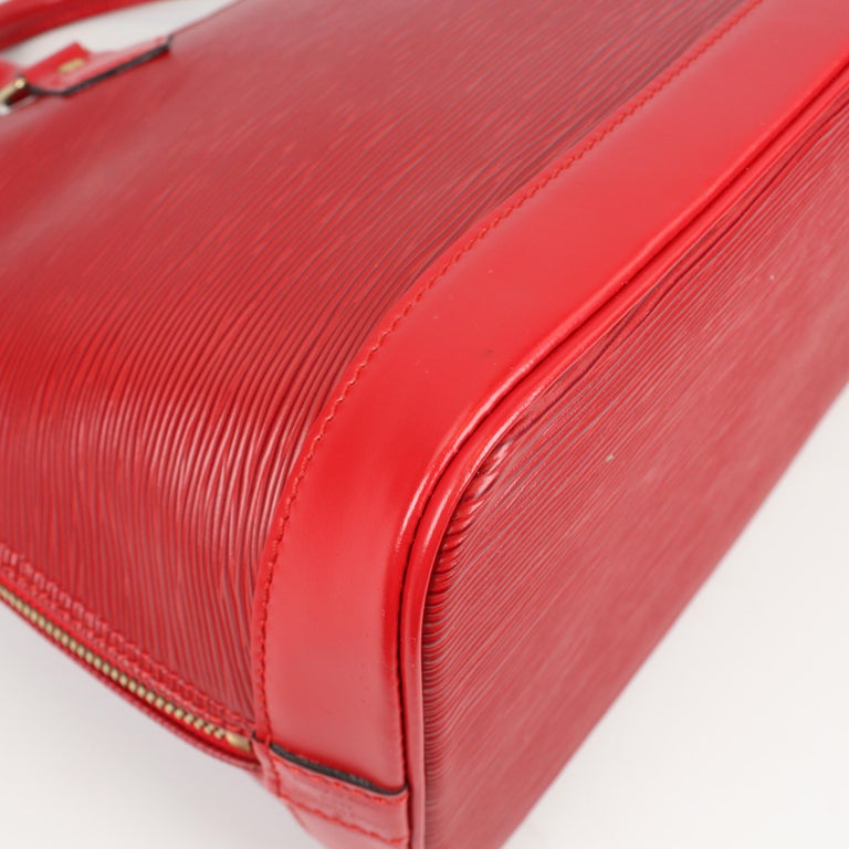 Louis Vuitton Red Alma Epi leather handbag For Sale at 1stDibs