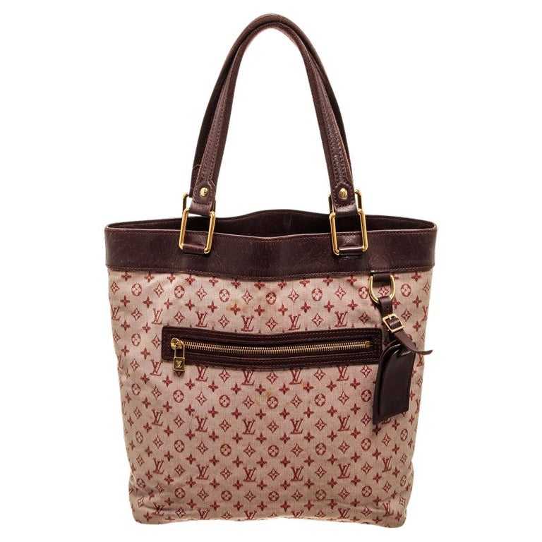 Louis Vuitton Red Canvas Lucille GM Tote Bag For Sale at 1stDibs