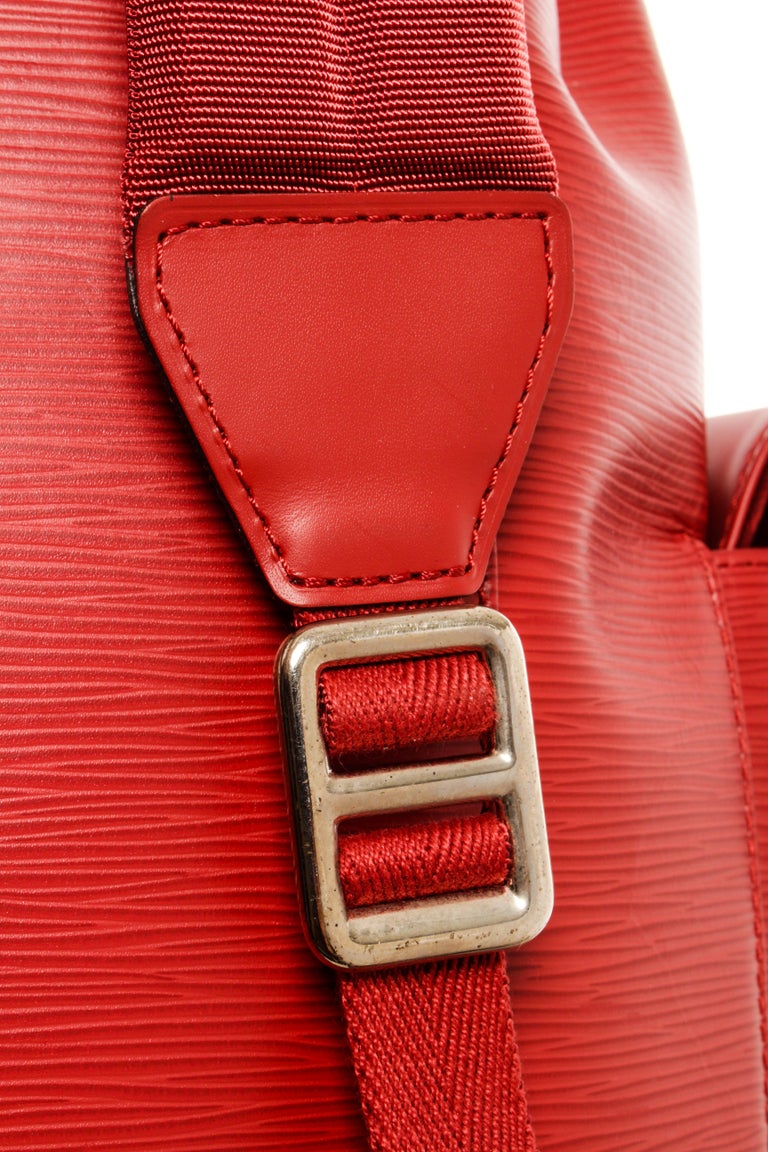 Louis Vuitton Red Epi Leather Christopher PM Backpack Bag For Sale at ...