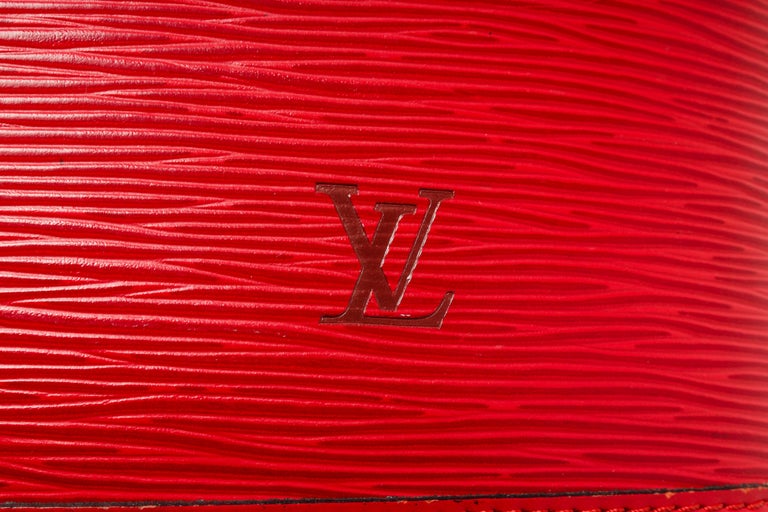 Louis Vuitton Red Epi Leather Lussac Shoulder Bag For Sale at 1stDibs