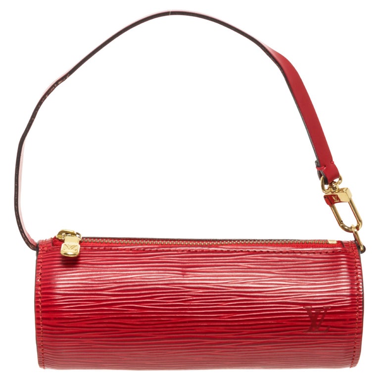 Louis Vuitton Red Epi Leather Mini Papillon Pochette Bag For Sale at ...