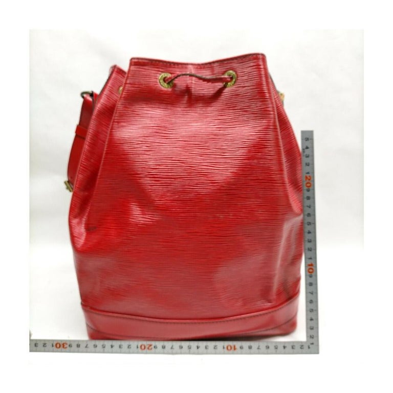 Louis Vuitton Red Epi Leather Noe GM Drawstring Bucket hobo Bag 863261 ...